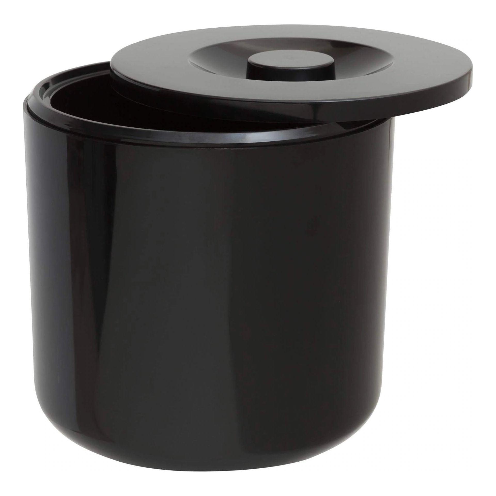 Stylish Black Round Ice Bucket | 2.5 Litres with Liner – Bespoke 77