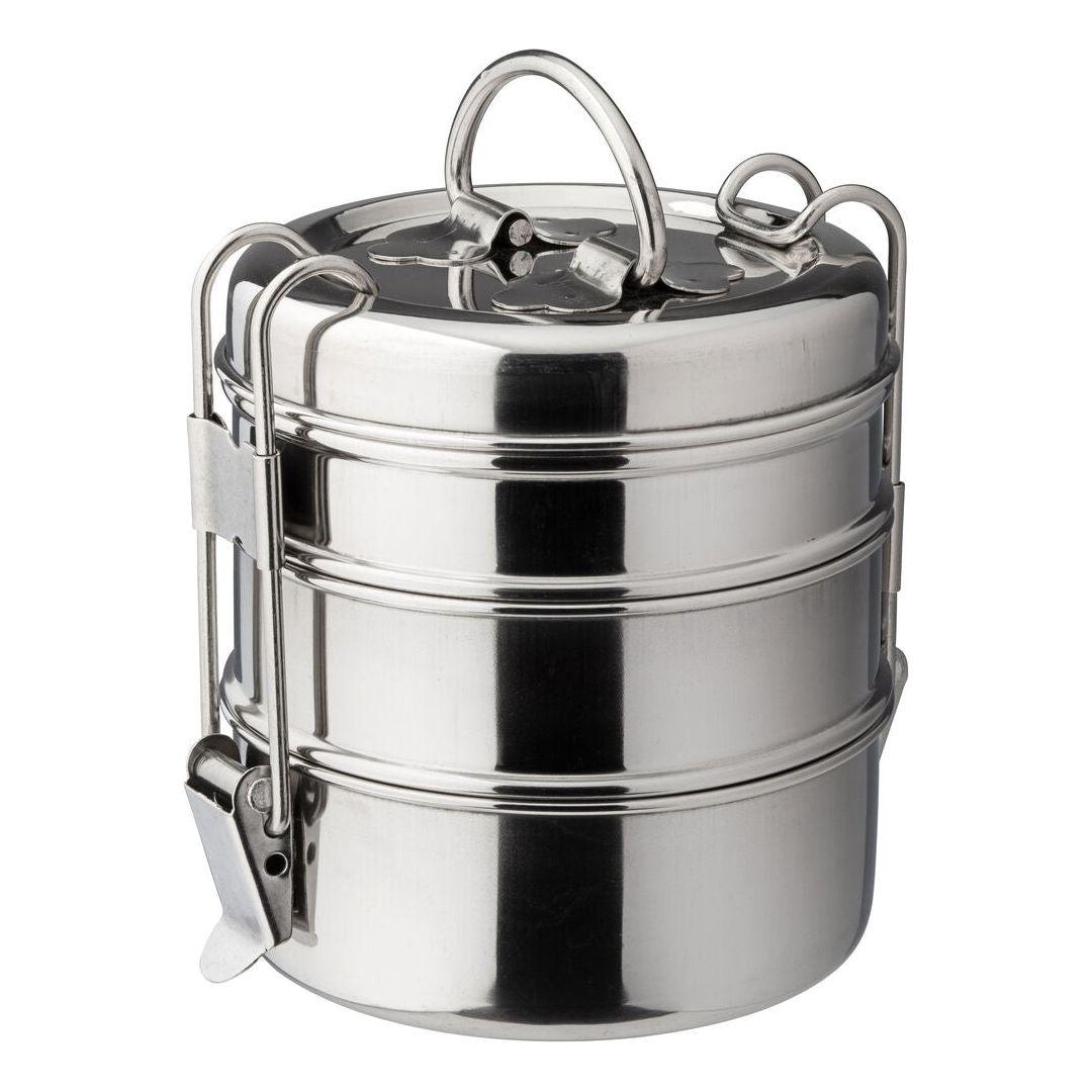 3 Tier Stainless Steel Tiffin Box – Bespoke 77